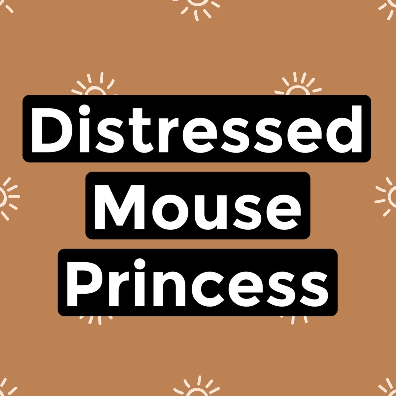 Distressed Mouse Princess – Lovie Raye Made
